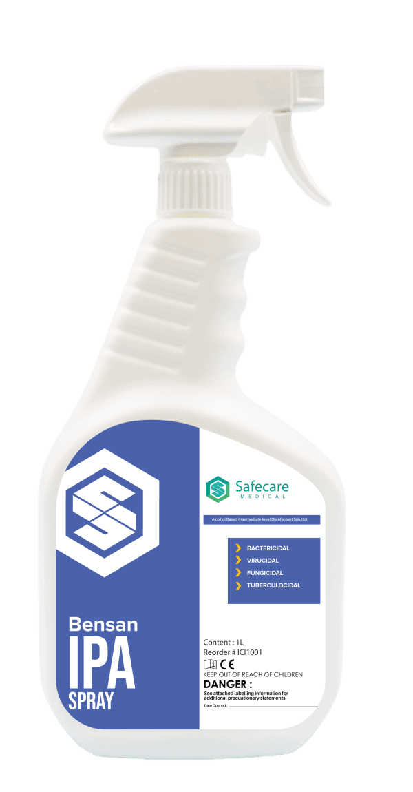 Bensan IPA - 70% Isopropanol-Based Disinfectant Spray