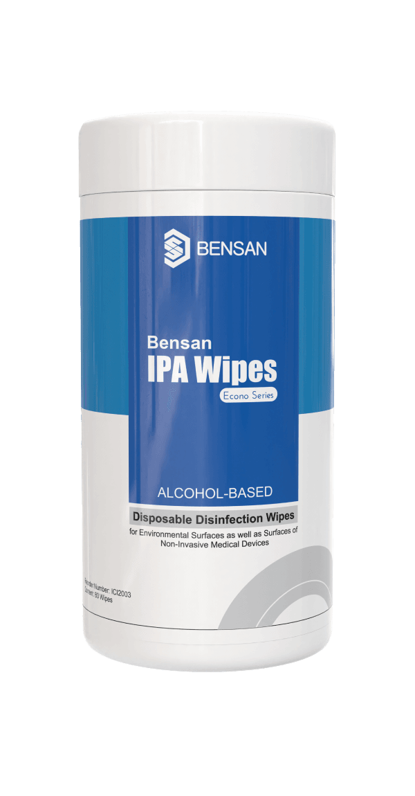 Bensan IPA Econo Wipes - 70% Isopropanol Disinfectant Wipes