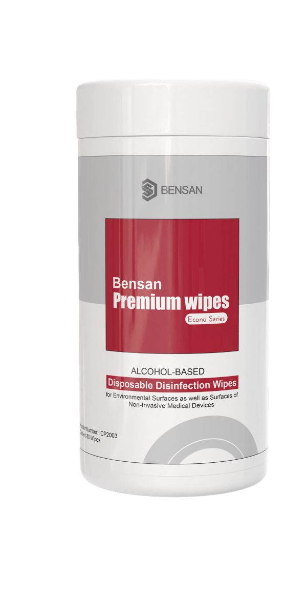 Bensan Premium Econo Wipes - Alcohol-Based Disinfectant Wipes