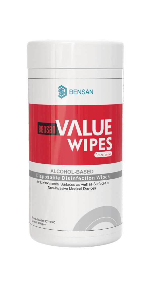 Bensan Value Econo Wipes - Alcohol & QAC Surface Disinfection